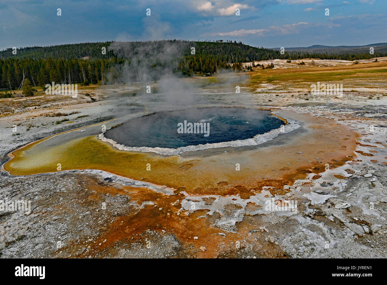 Yellowstone geyser moss hi-res stock photography and images - Alamy