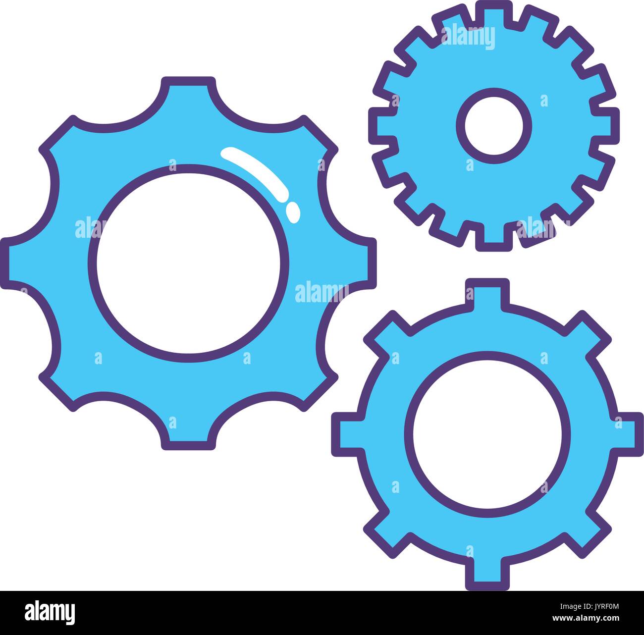 gears engineering industry process technology Stock Vector Image & Art ...