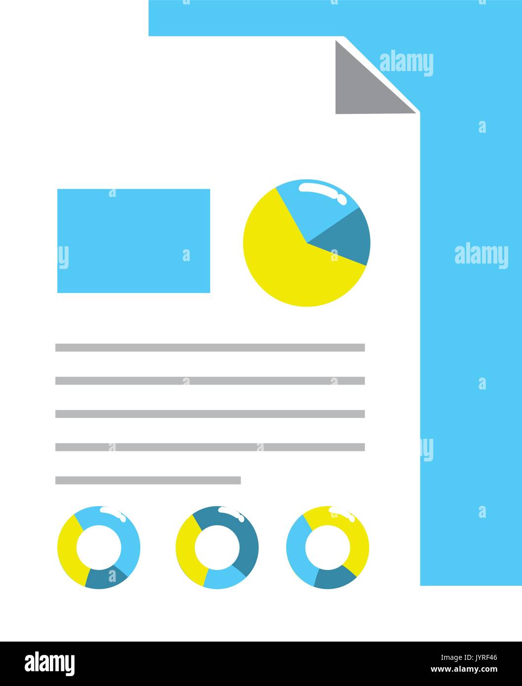 business documents with statistics diagram graphy Stock Vector Image ...