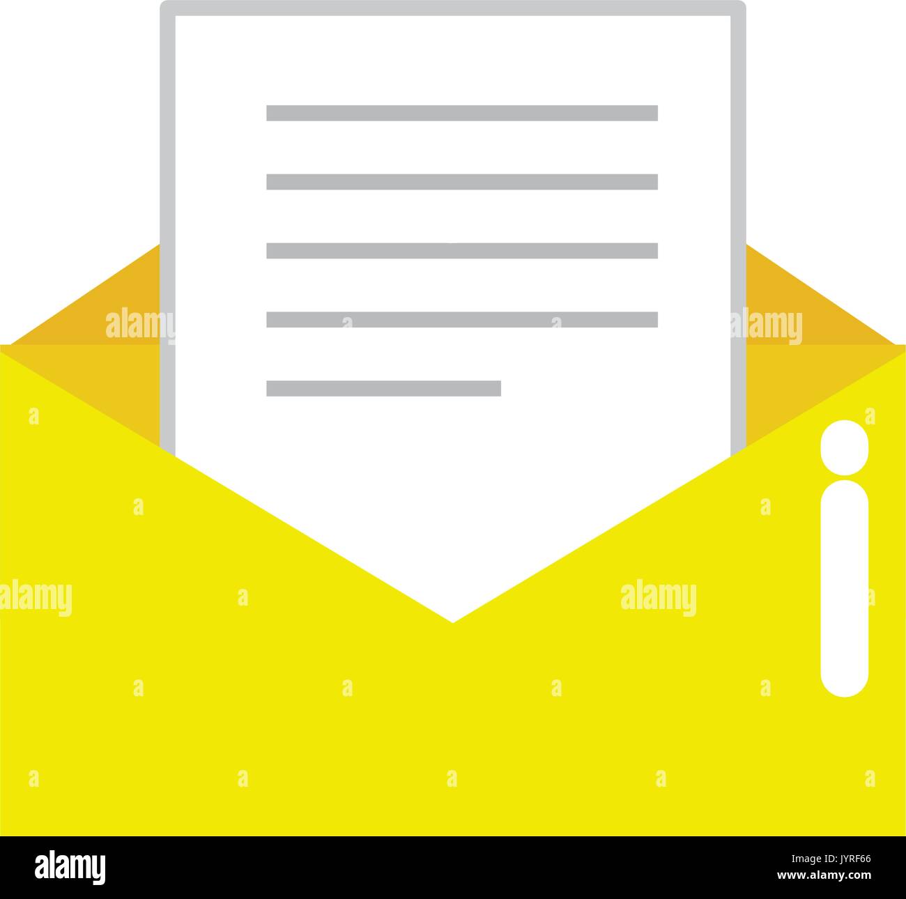 card letter with important message information Stock Vector Image & Art ...