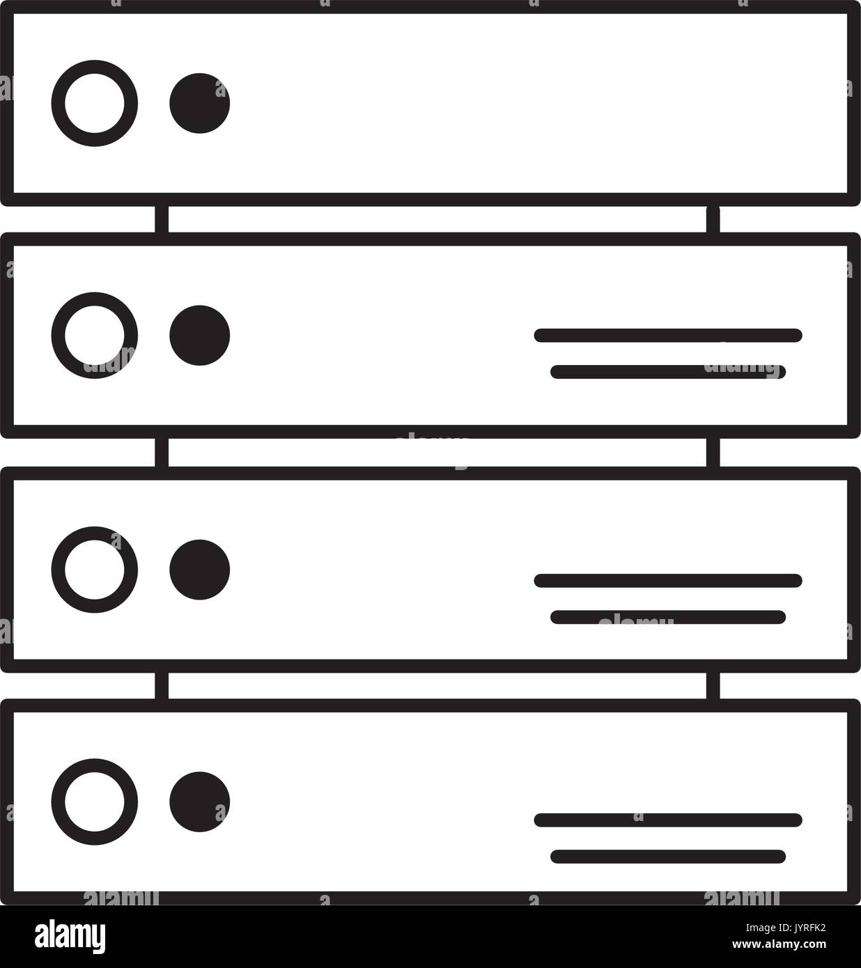 line database technology system information service Stock Vector Image ...