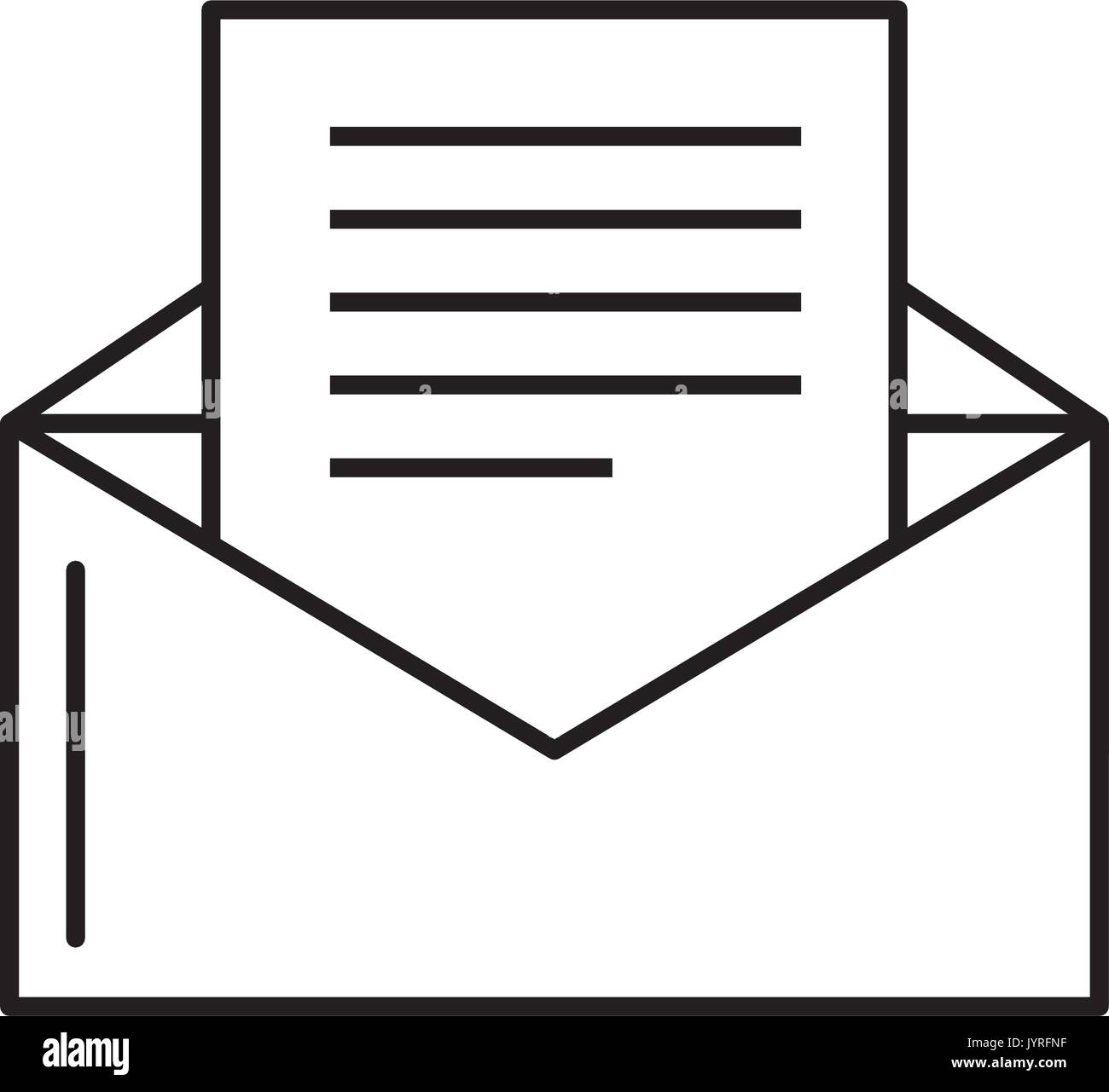 line card letter with important message information Stock Vector Image ...