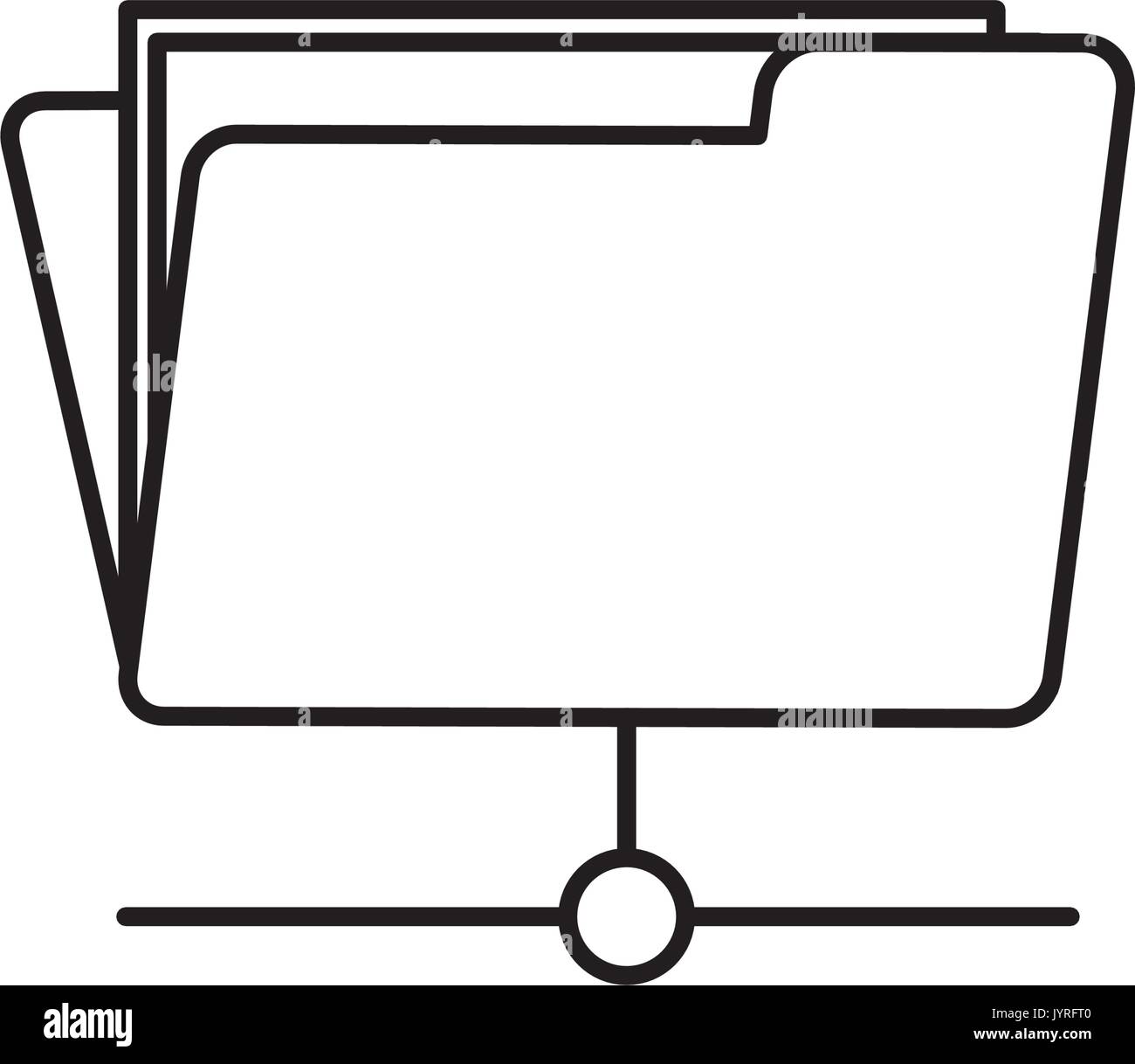 line folder file data center server Stock Vector Image & Art - Alamy