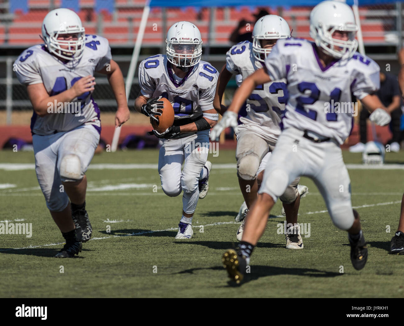 Football action with Shasta at Foothill High School in Palo Cedro ...