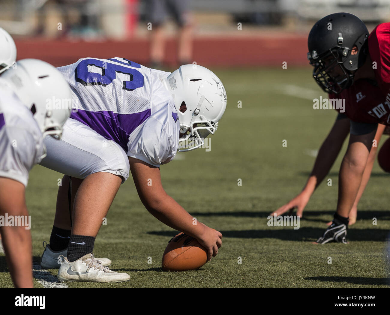 Football action with Shasta at Foothill High School in Palo Cedro ...