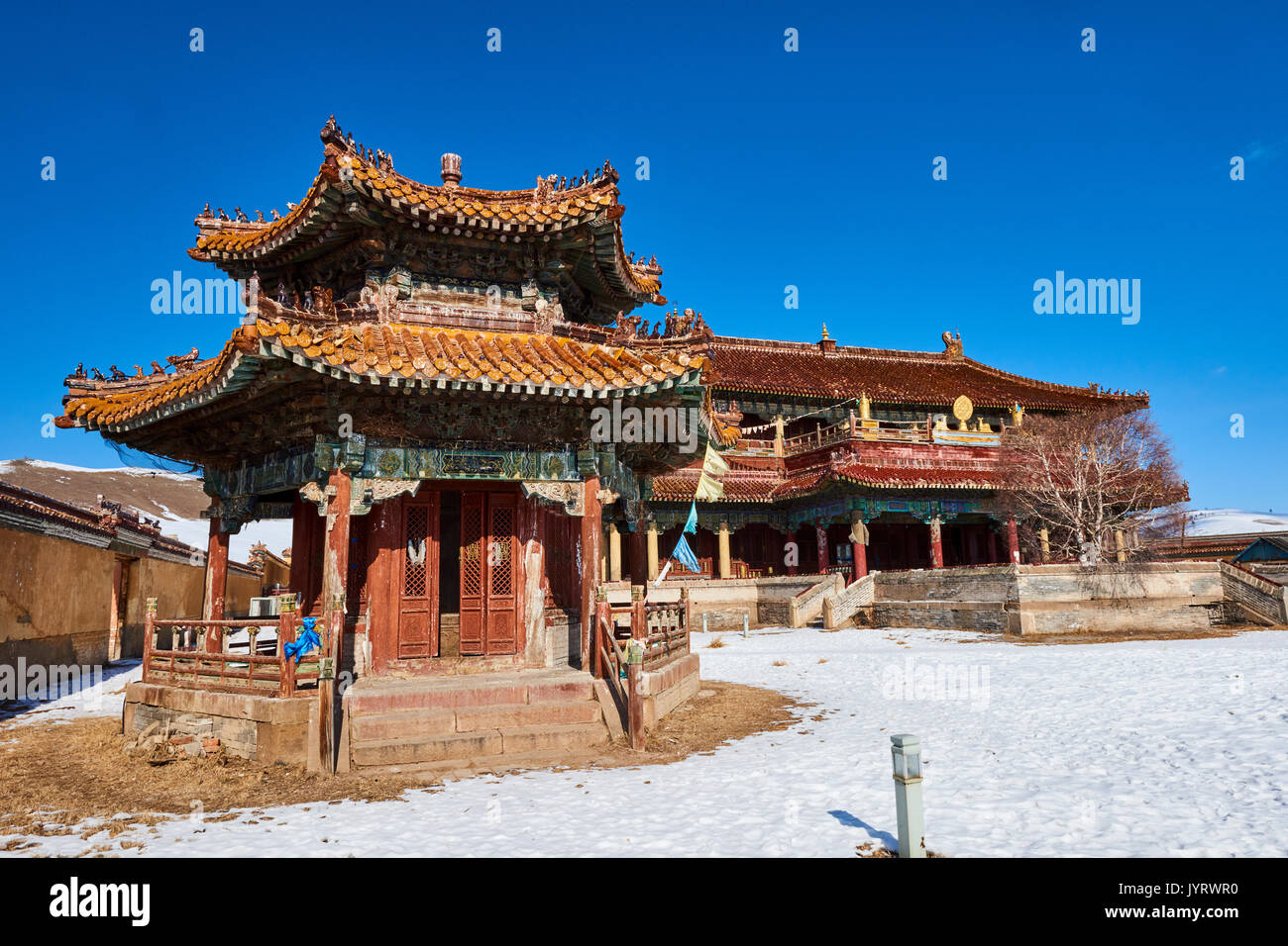 Mongolia, Selenge province, the buddhist monastery of Amarbayasgalant ...