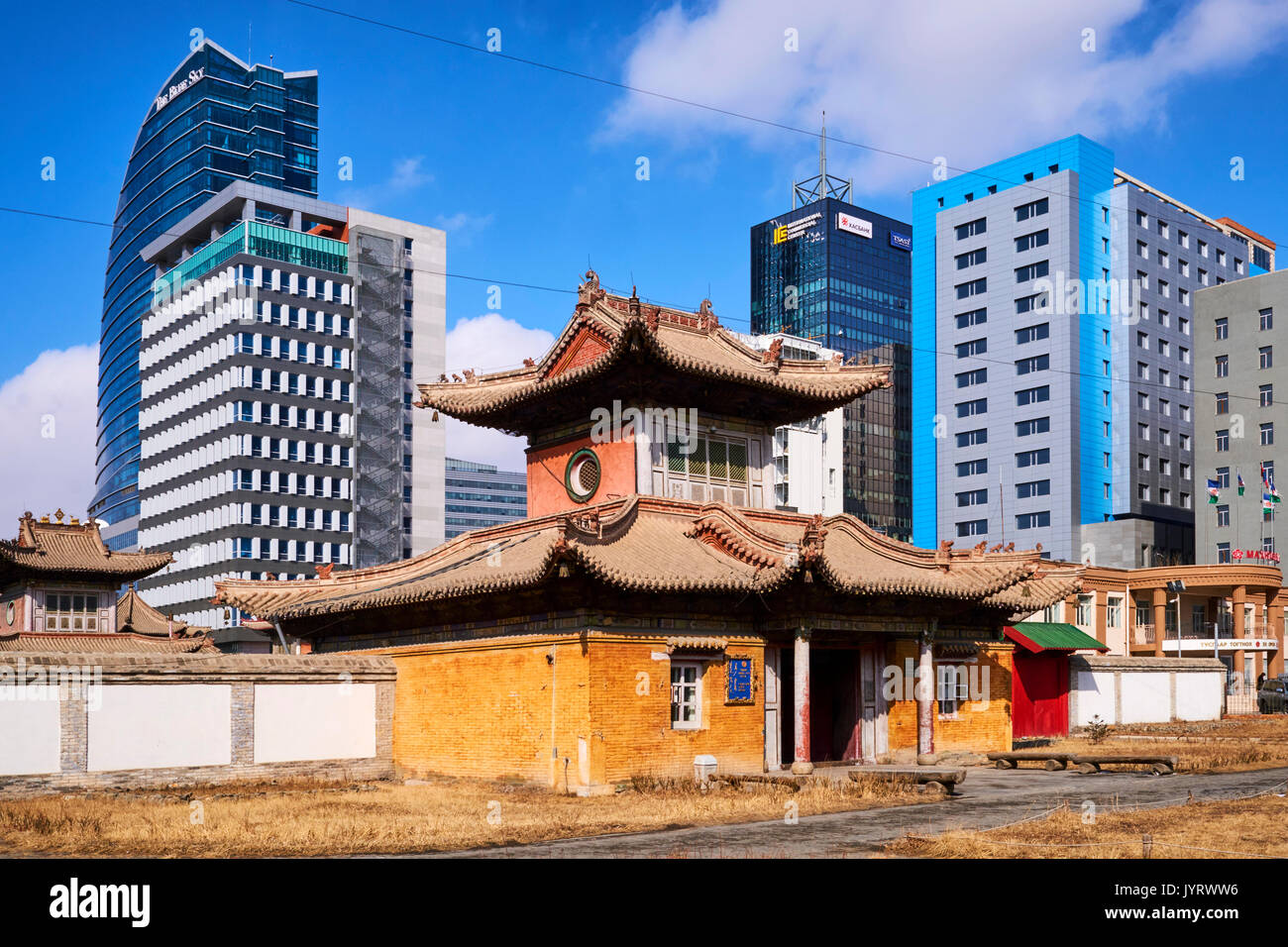 Mongolia, Ulan-Bator, Choijin Lama monastery in the city centre Stock ...