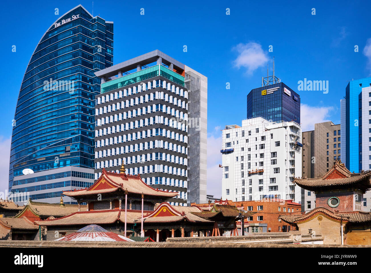 Mongolia, Ulan-Bator, Choijin Lama monastery in the city centre Stock ...