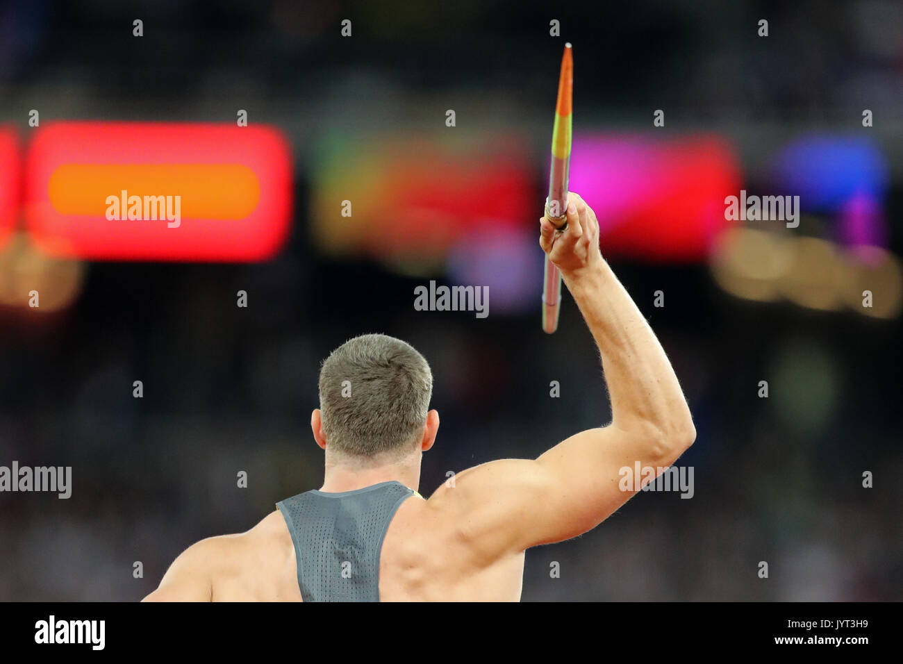 Andreas HOFMANN (Germany) competing in the Javelin Men Heats at the ...