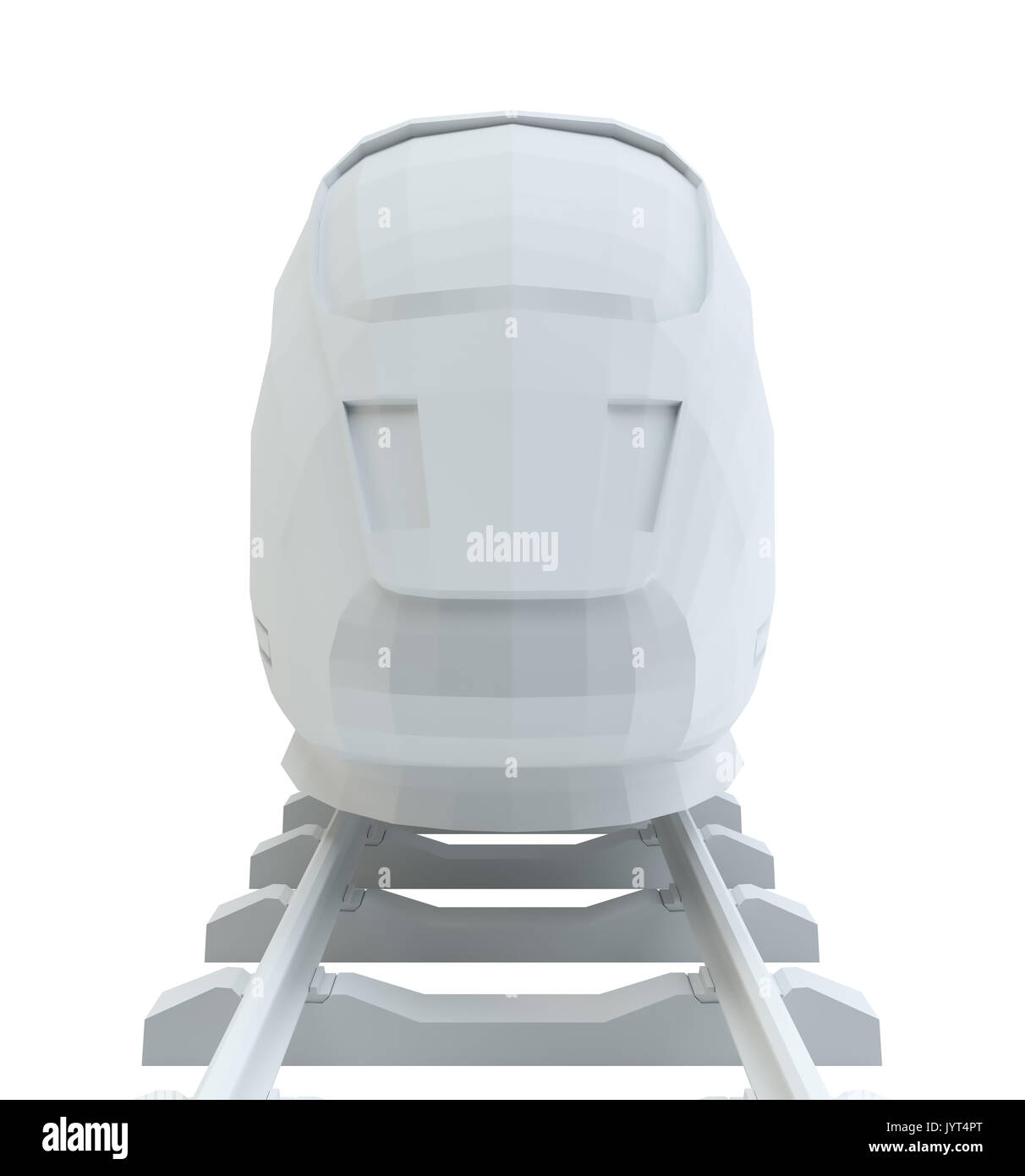 White high-speed train Stock Photo - Alamy