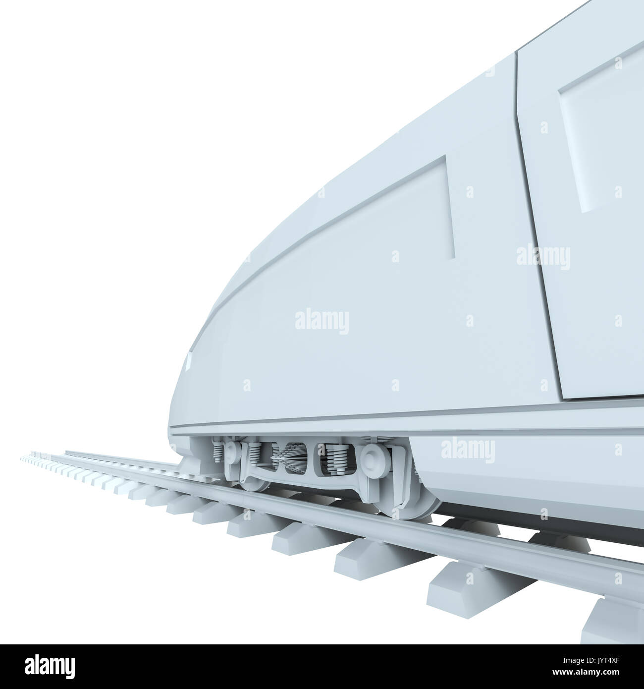White high-speed train Stock Photo - Alamy