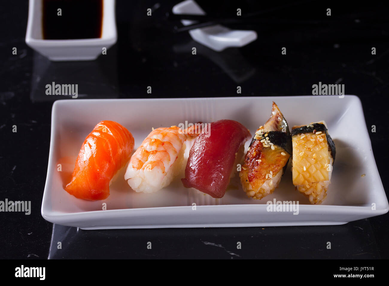 Japanese sushi dish Stock Photo - Alamy