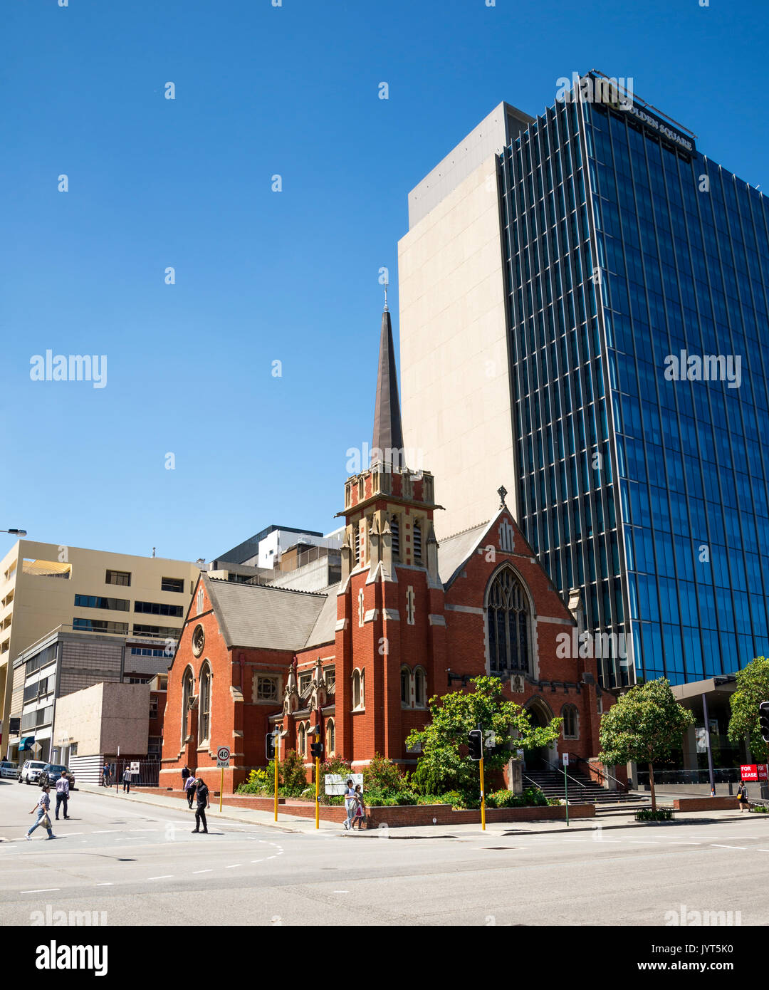 Wesley Uniting Church at corner of Hay Street and William Street in ...
