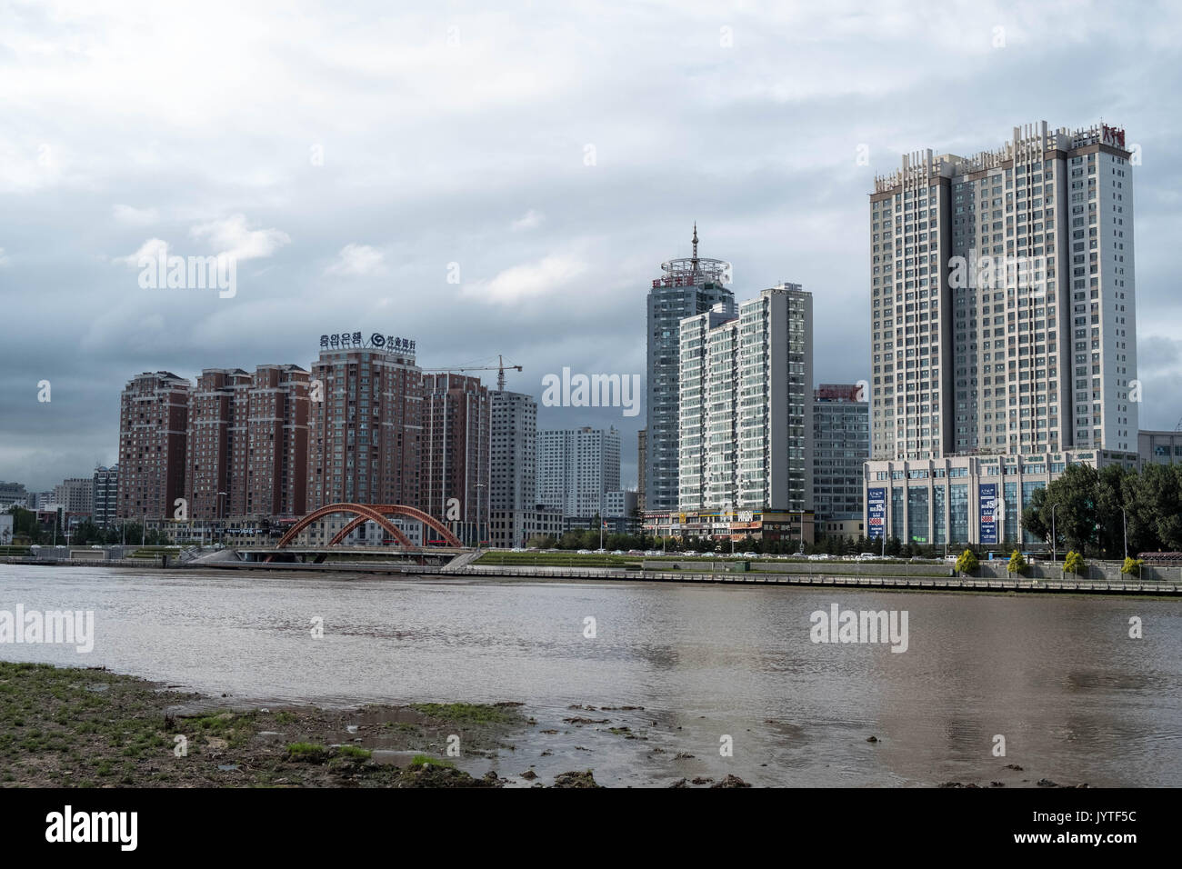 Yanji, China – August 8, 2017: Yanji is the seat of the Yanbian Korean ...