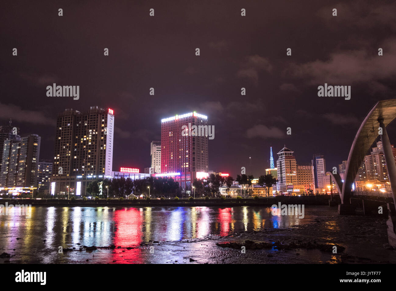 Yanji, China – August 8, 2017: Yanji is the seat of the Yanbian Korean ...