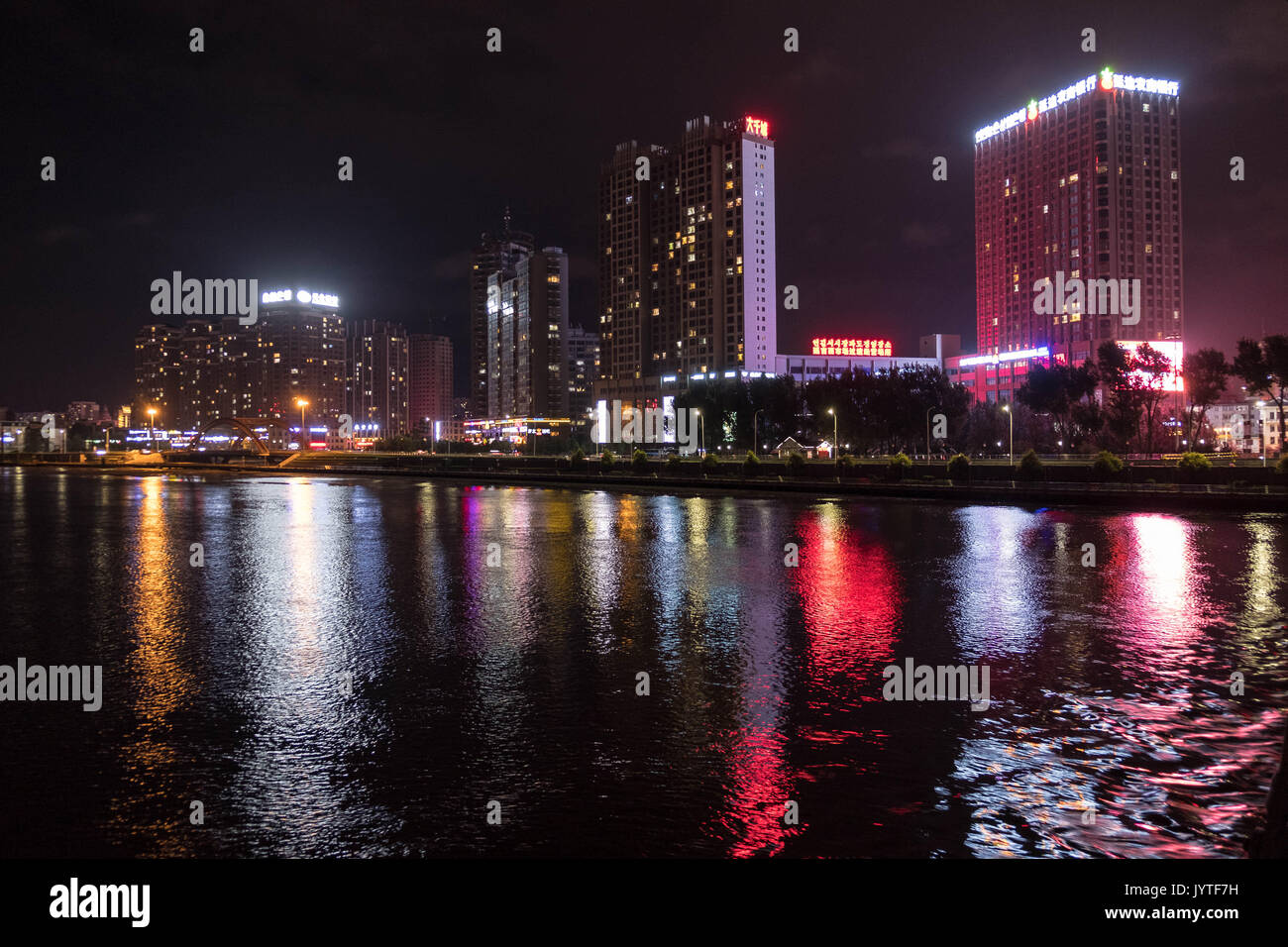 Yanji, China – August 8, 2017: Yanji is the seat of the Yanbian Korean ...