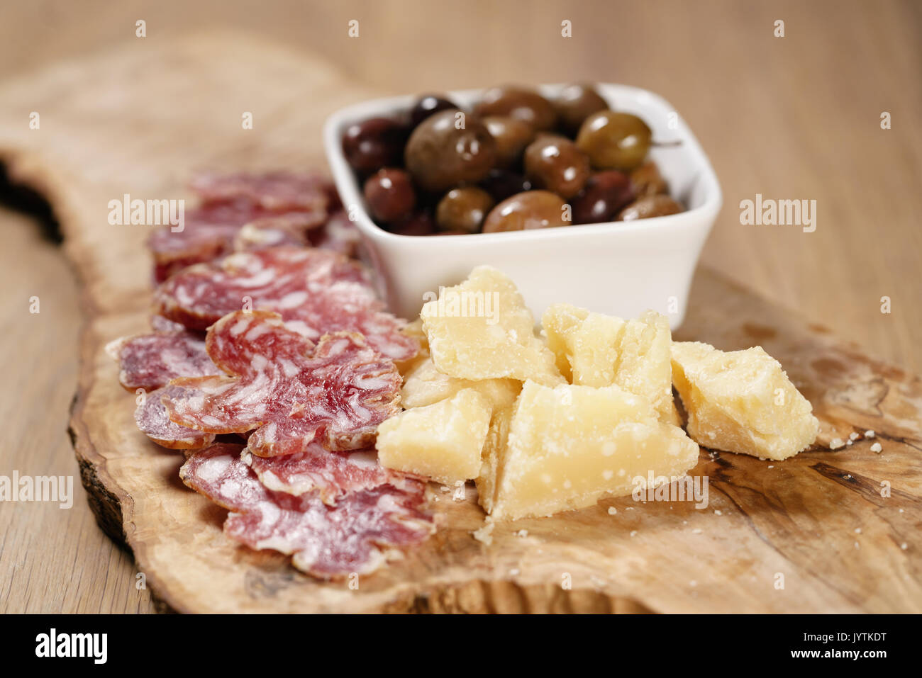 italian antipasti appetizers on table Stock Photo - Alamy