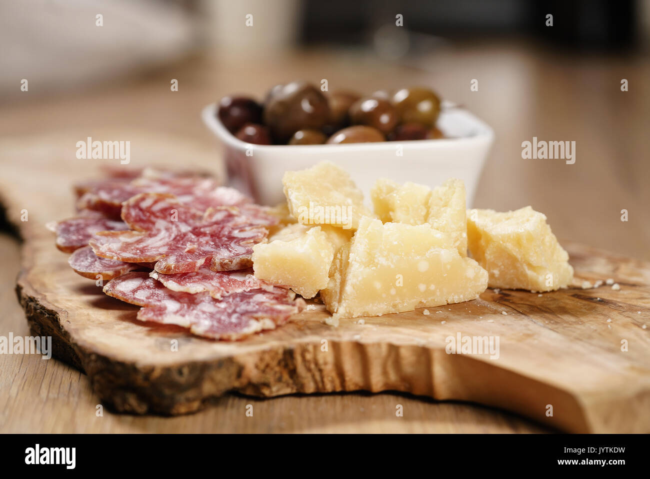 italian antipasti appetizers on table Stock Photo - Alamy