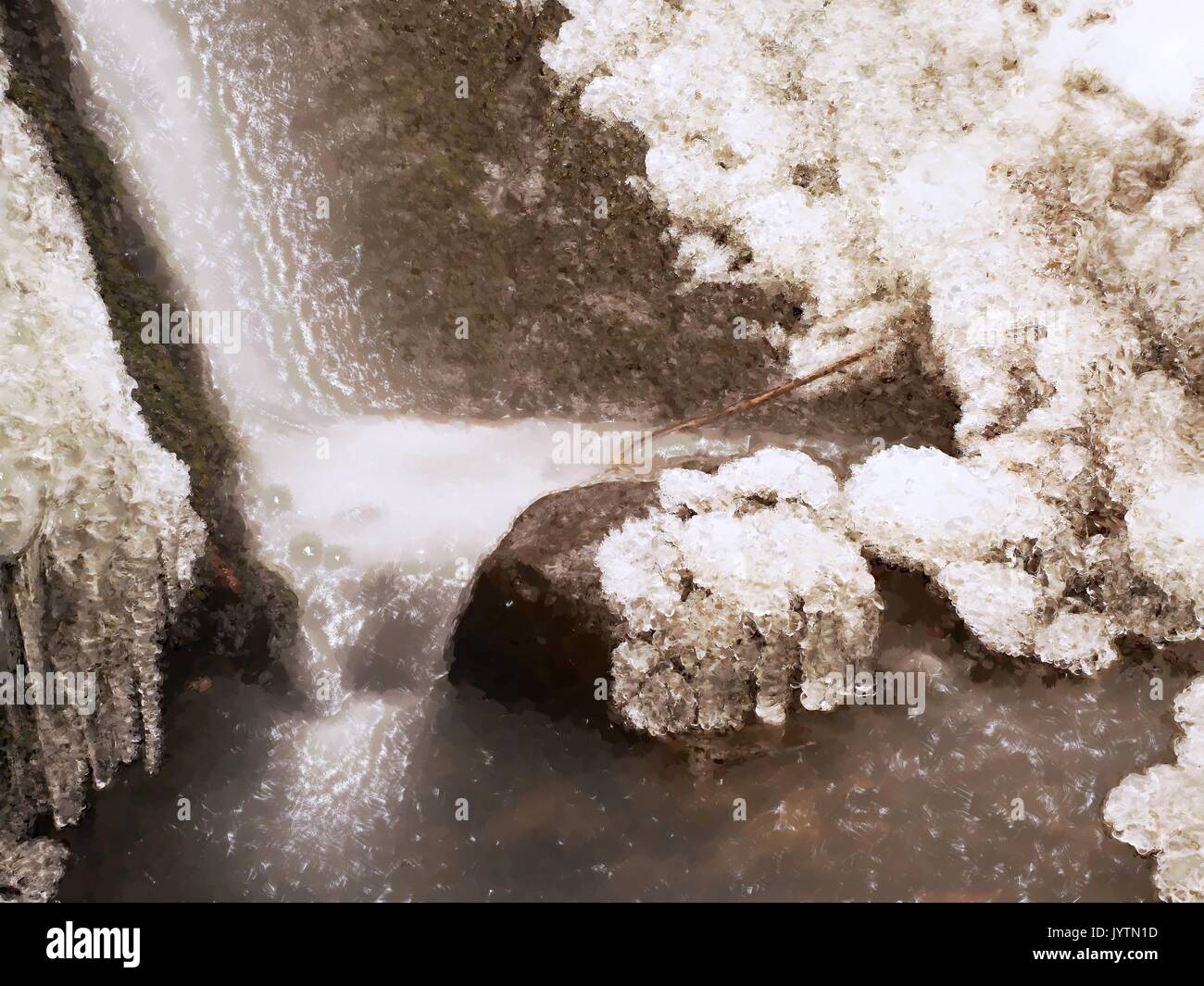 Watercolor paint effect icy hi-res stock photography and images - Alamy