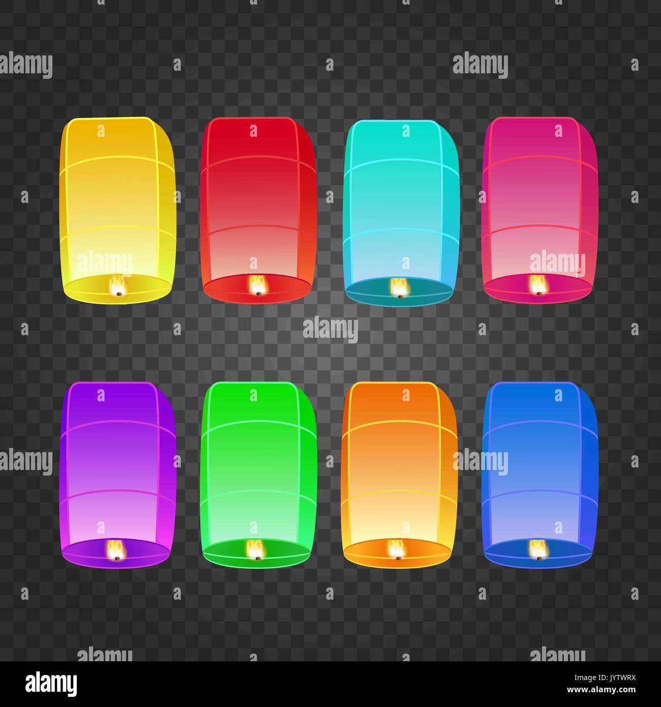 Pink paper lantern lanterns Stock Vector Images - Alamy