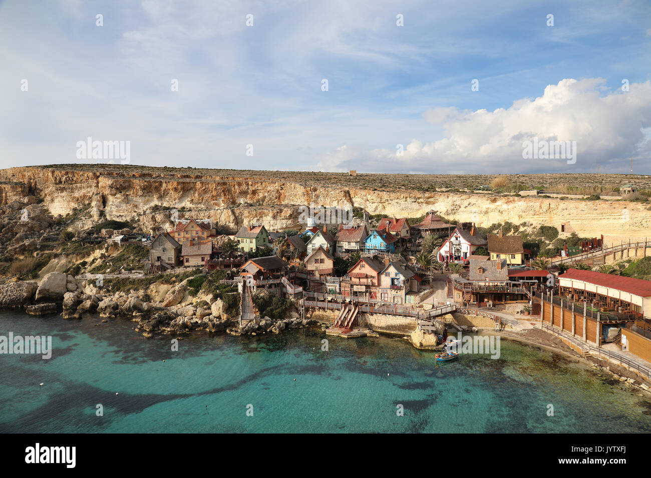 Popeye Village, also known as Sweethaven Village - a film set, Malta ...
