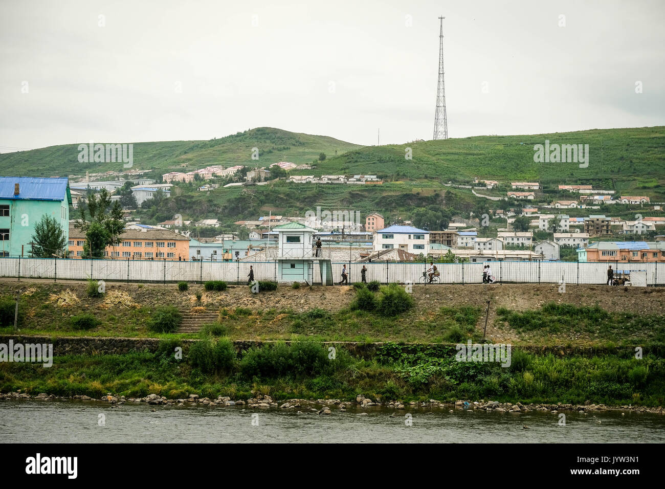 Hyesan, Ryanggang province, North Korea – August 5, 2017: The city has ...