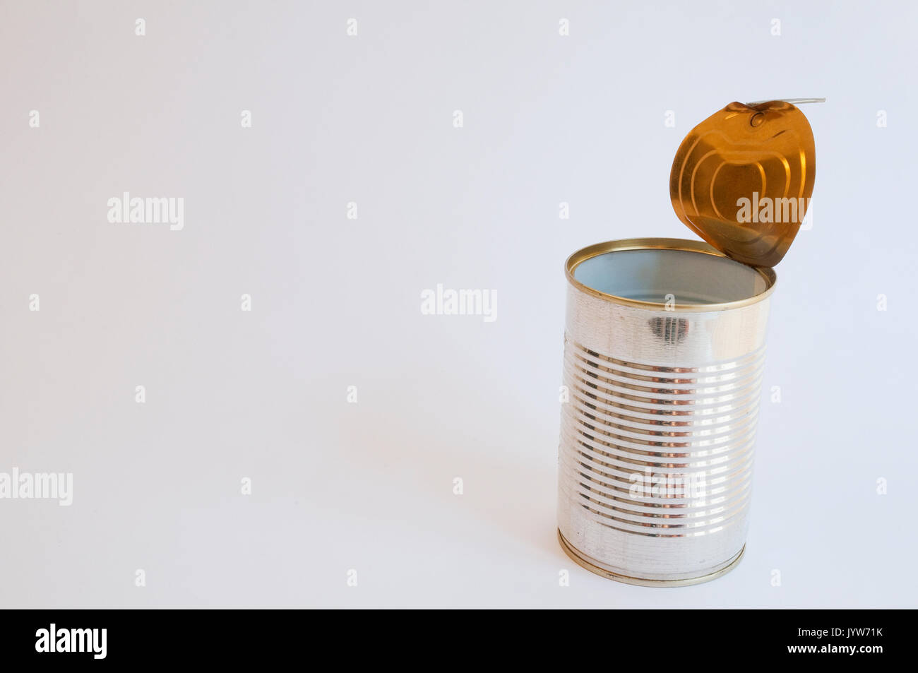 Open and empty can Stock Photo - Alamy