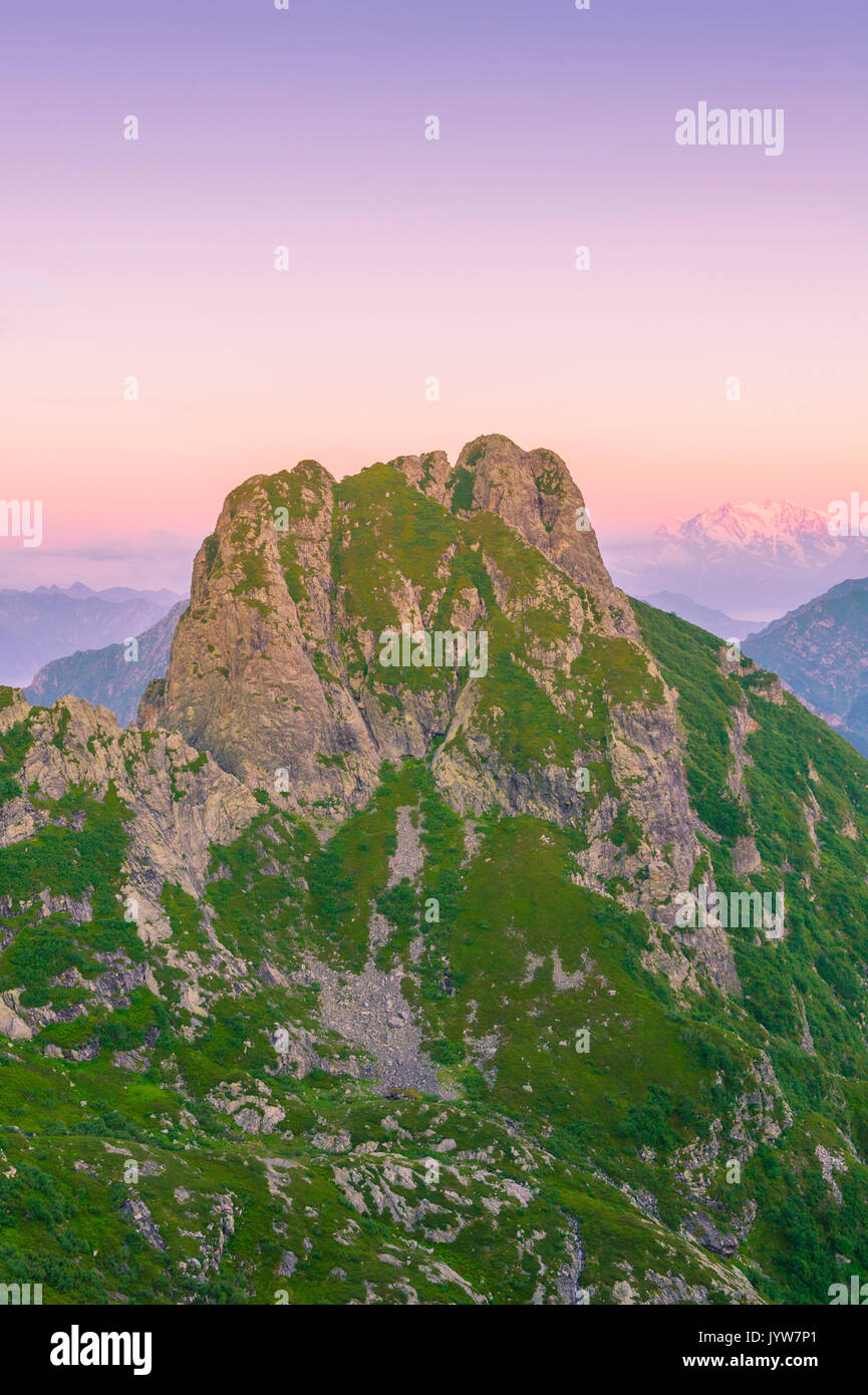 Val Grande, Piedmont, Italy. Landscape at sunrise Stock Photo - Alamy