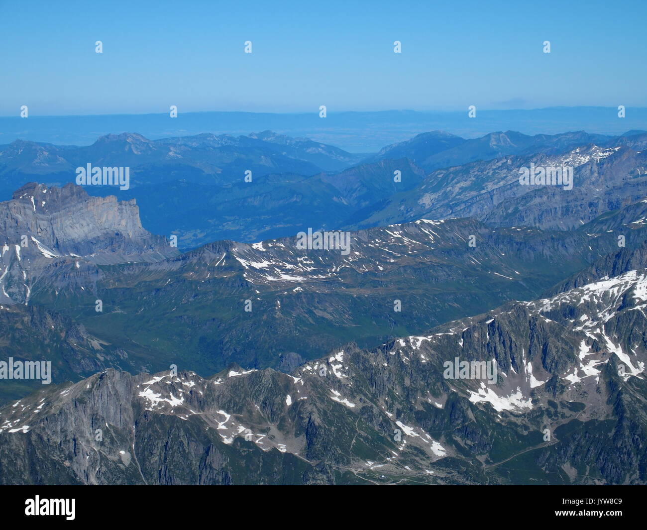 Alpine mountains range landscape in beauty French, Italian and Swiss ...