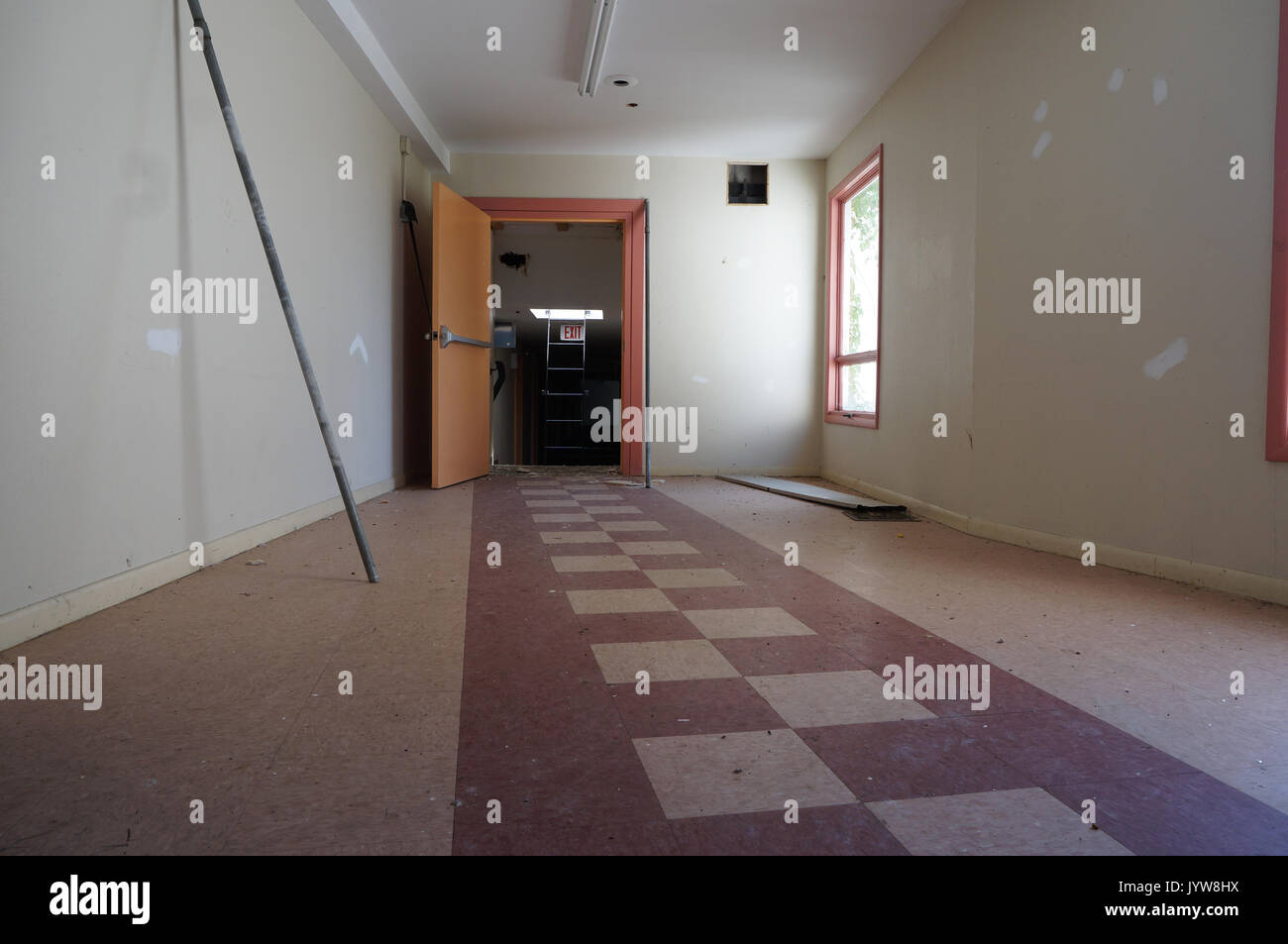 Hallway exit hi-res stock photography and images - Alamy