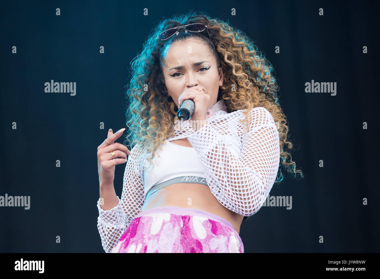 Elle Eyre performs on the Supervene Stage during the V Festival at ...