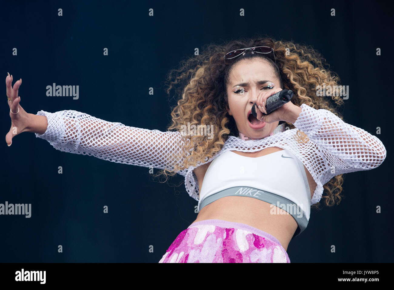 Elle Eyre performs on the Supervene Stage during the V Festival at ...