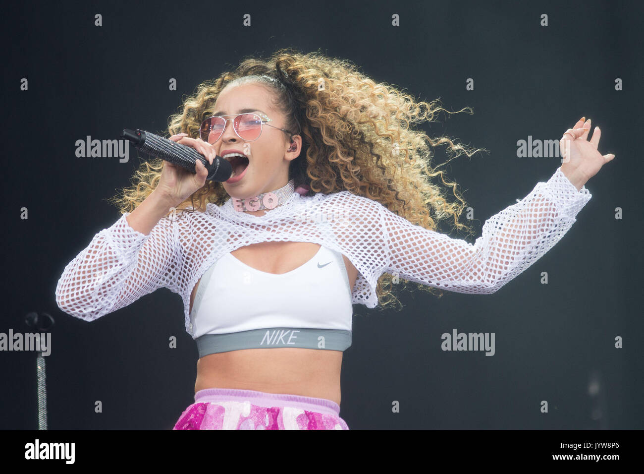 Elle Eyre performs on the Supervene Stage during the V Festival at ...