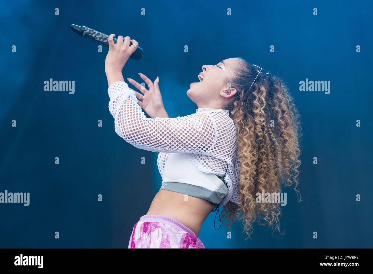Elle Eyre performs on the Supervene Stage during the V Festival at ...