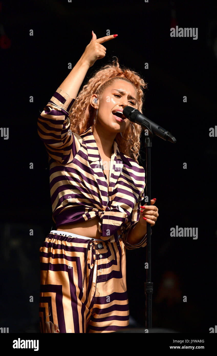 Raye performing at the V Festival in Hylands Park, Chelmsford Stock ...