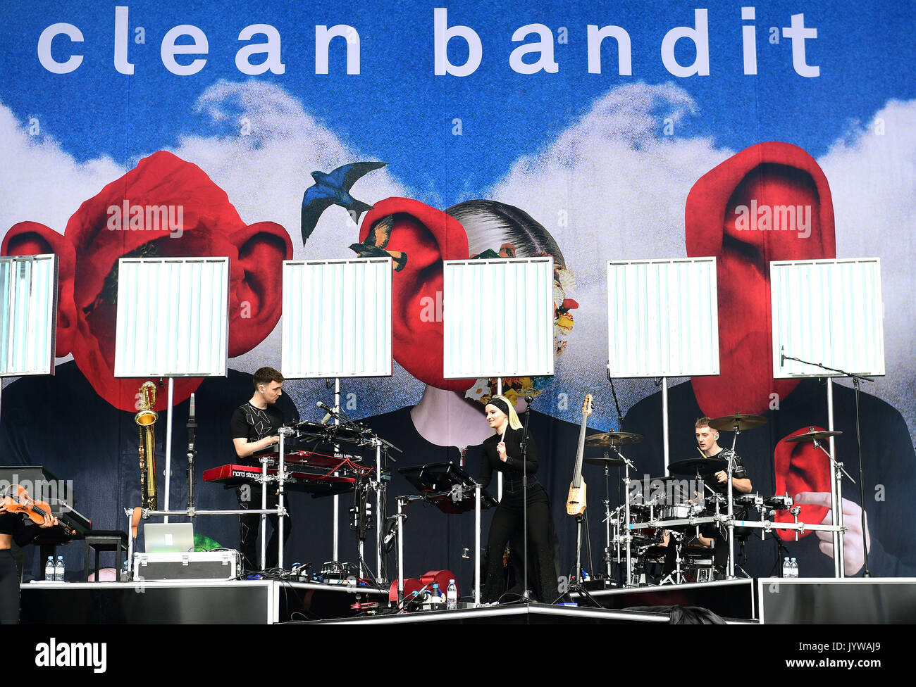 Clean Bandit performing at the V Festival in Hylands Park, Chelmsford ...