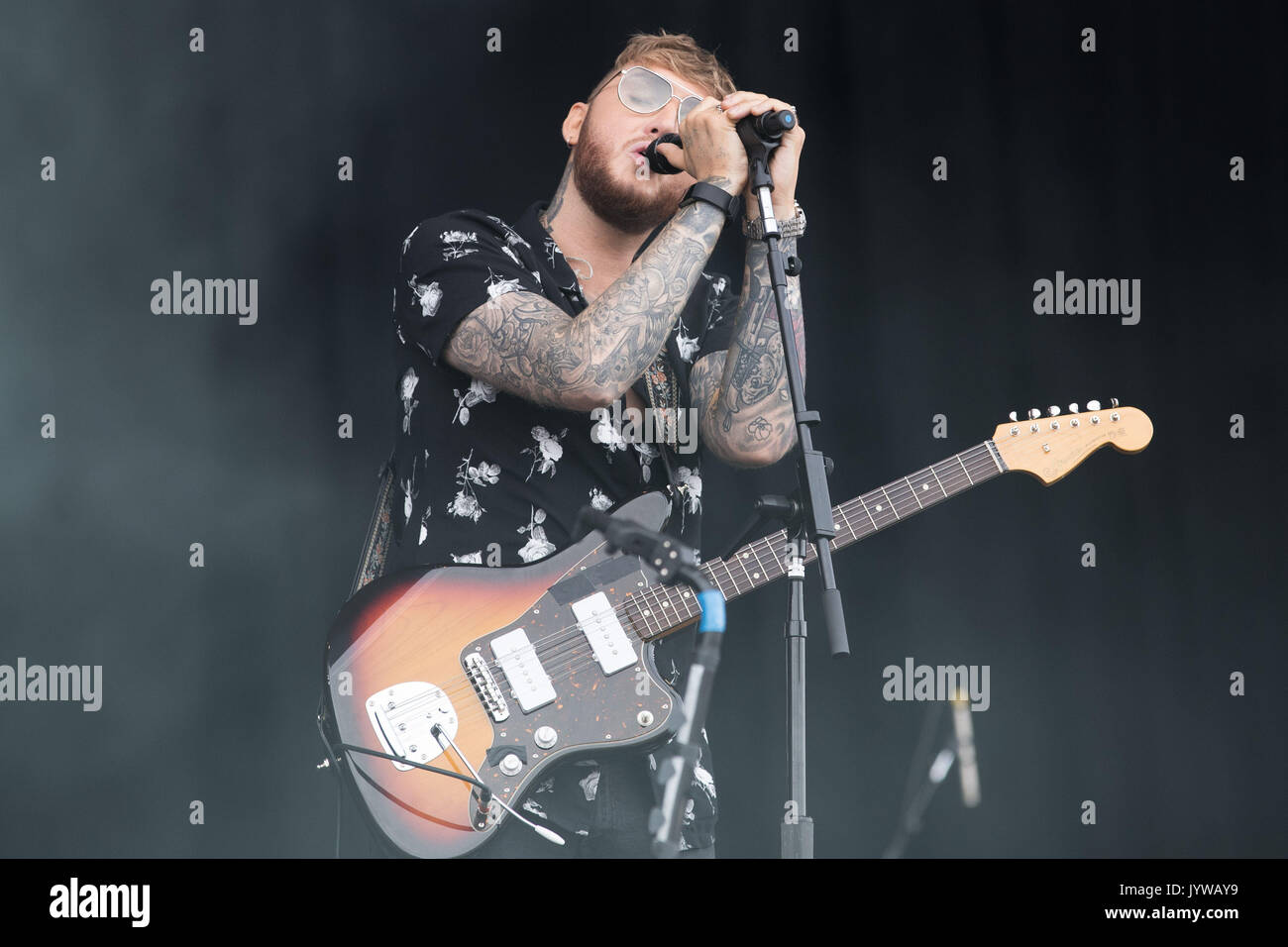 James Arthur performs on the Supervene Stage during the V Festival at ...