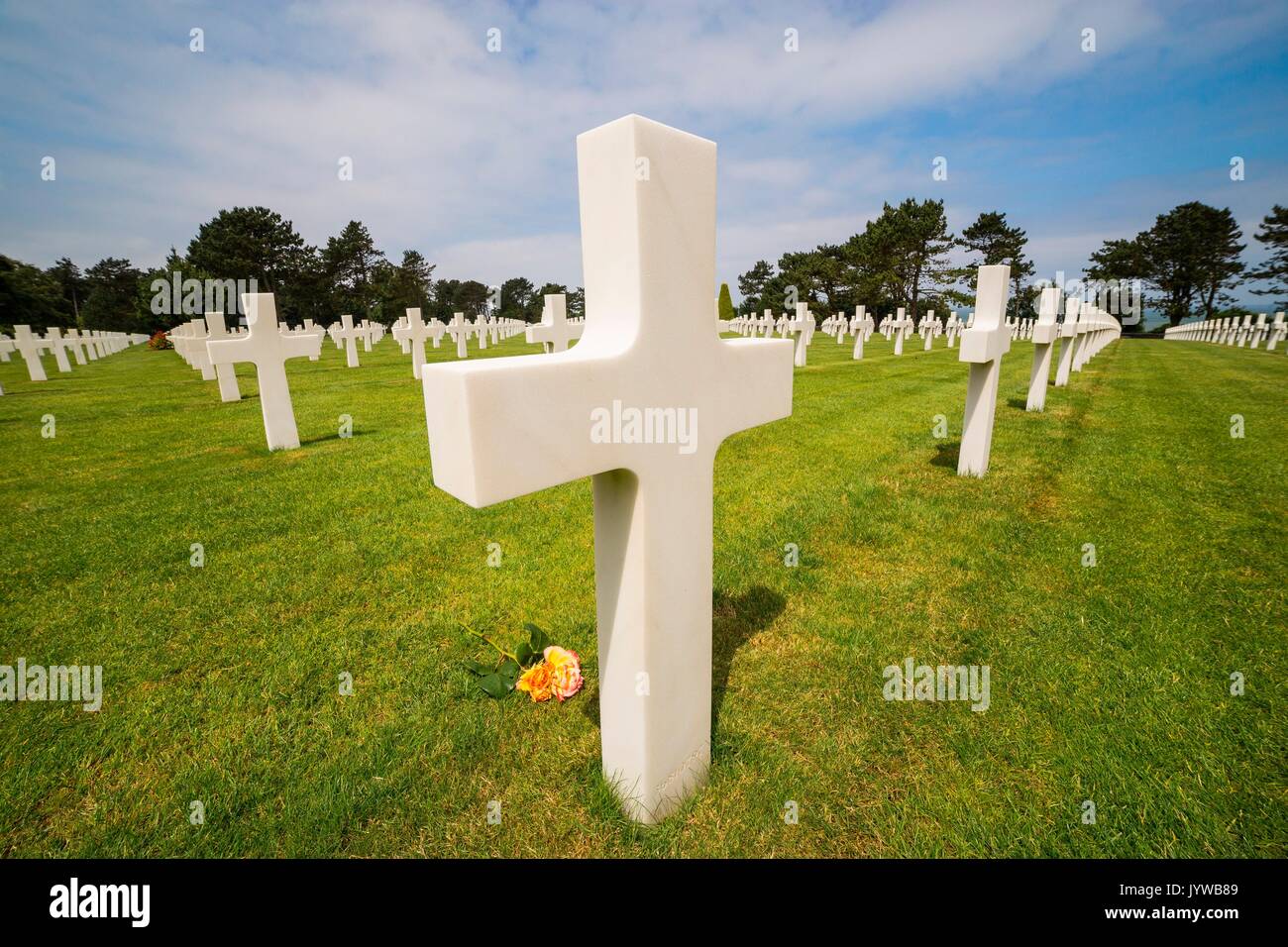 Normandy, France. WWII Cemetery in Normandy Stock Photo - Alamy