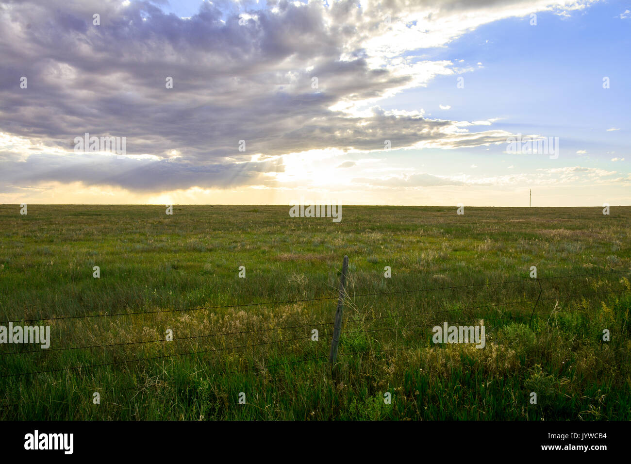Summer Sunset in Colorado Stock Photo - Alamy