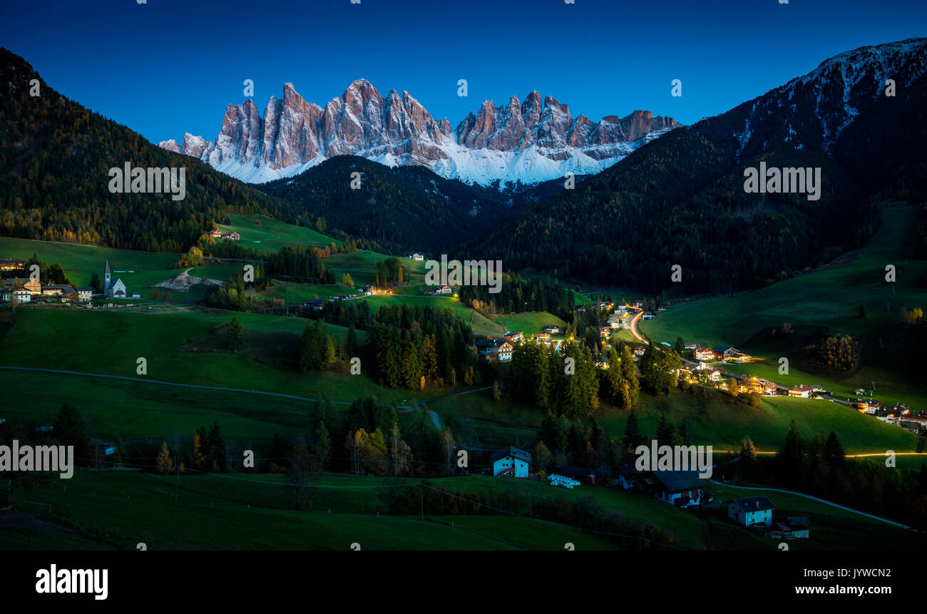 Funes valley at night hi-res stock photography and images - Alamy