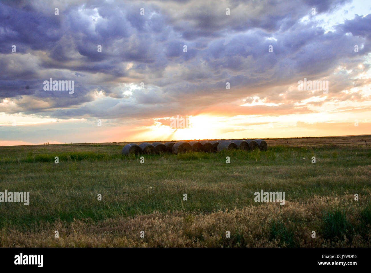 Summer Sunset in Colorado Stock Photo - Alamy