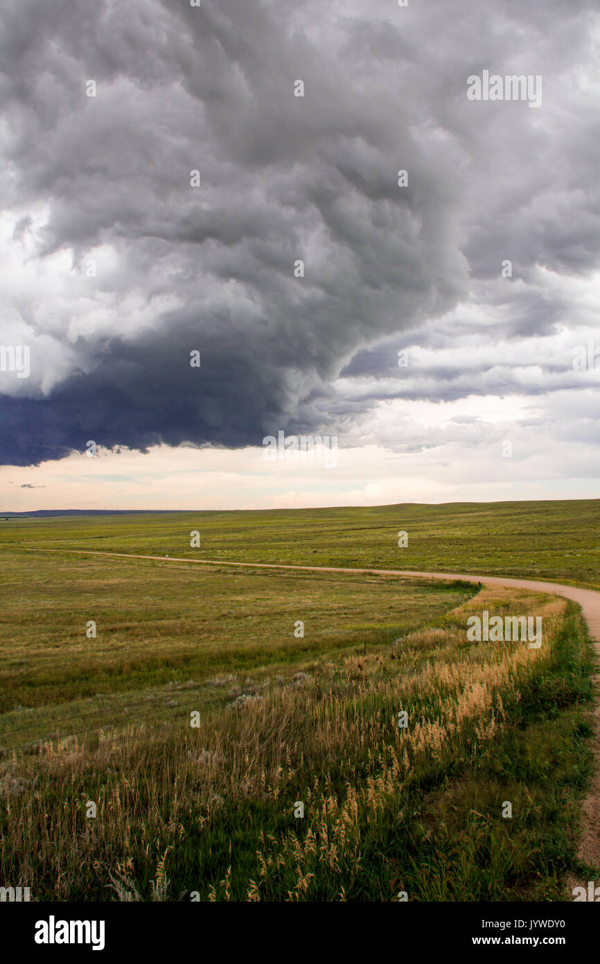 The beginning of a storm in Colorado Stock Photo - Alamy