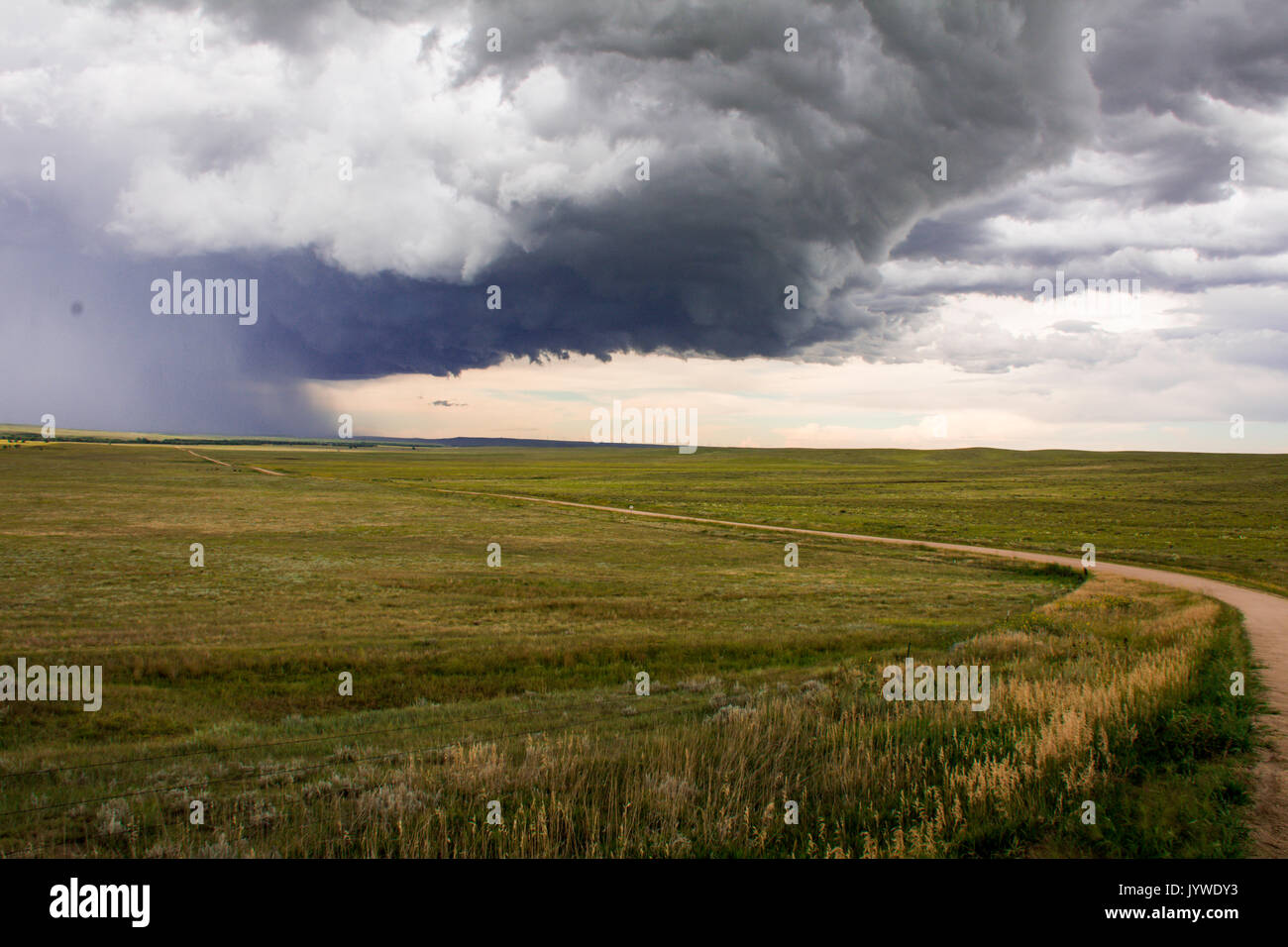 The beginning of a storm in Colorado Stock Photo - Alamy