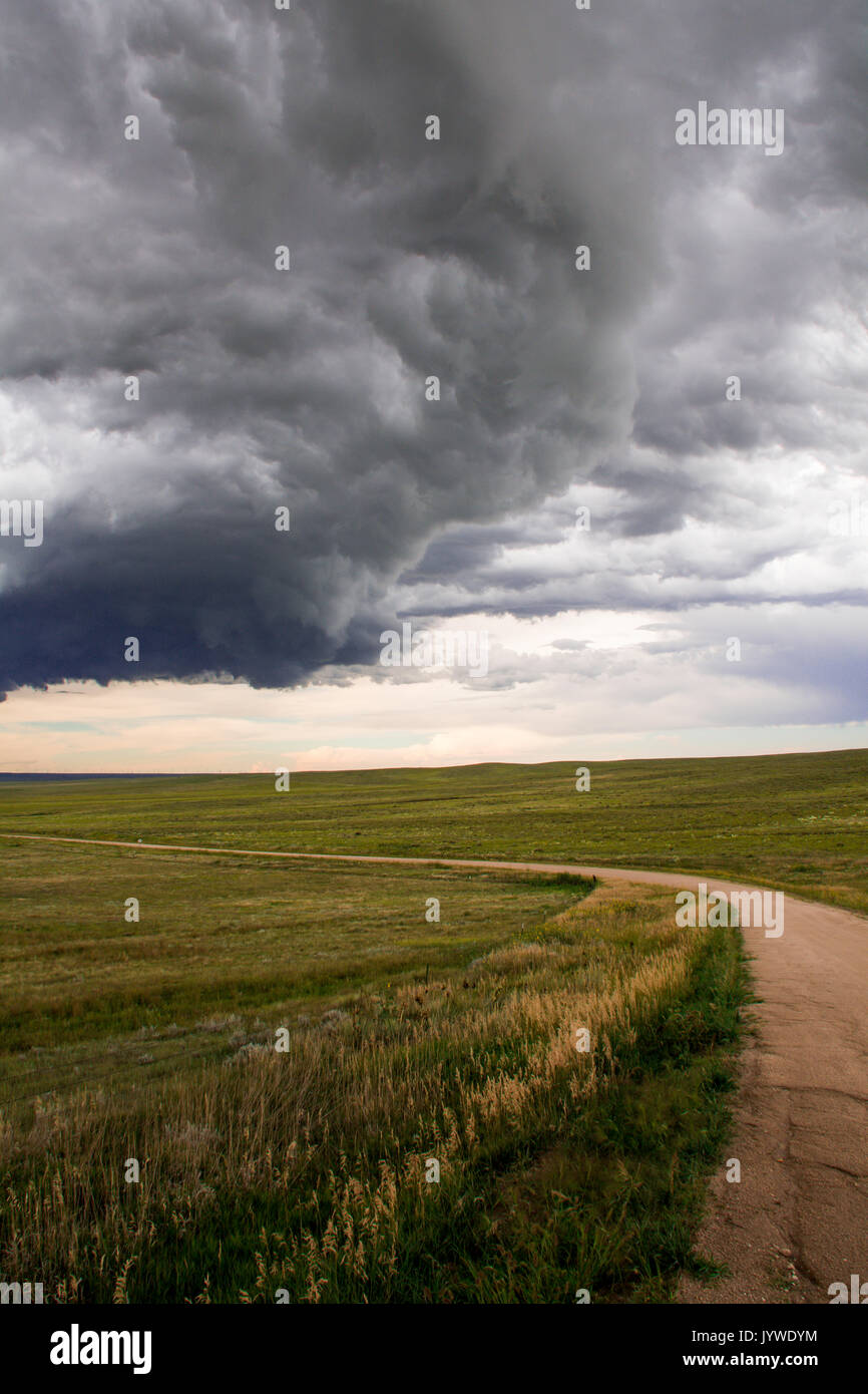The beginning of a storm in Colorado Stock Photo - Alamy