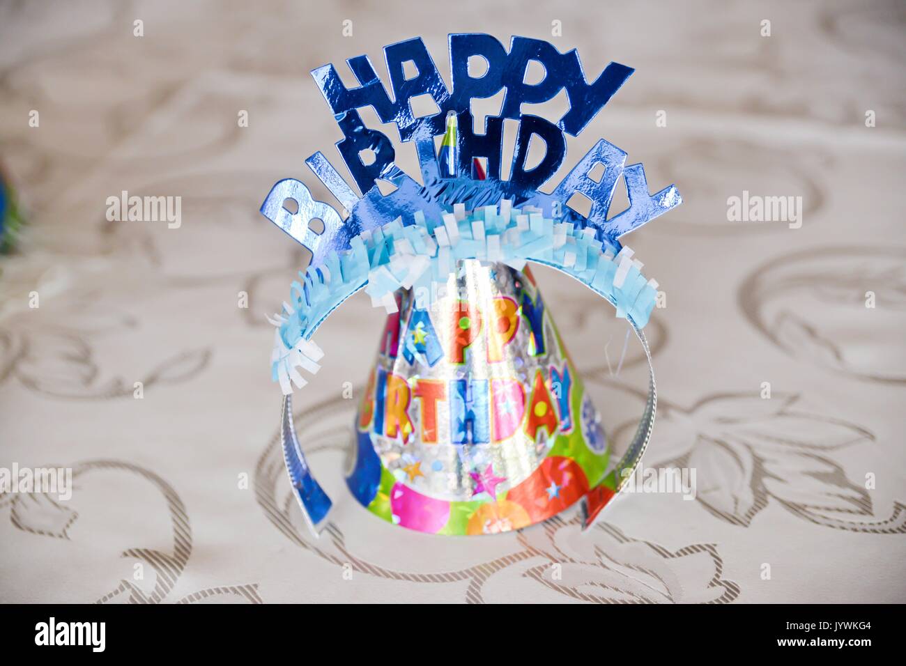 happy birthday head decoration Stock Photo - Alamy