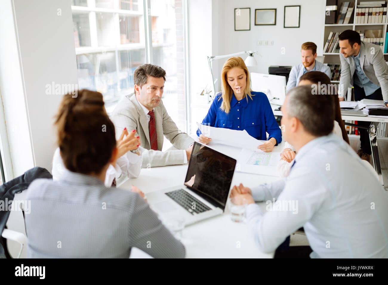 Business people discussing future plans Stock Photo - Alamy