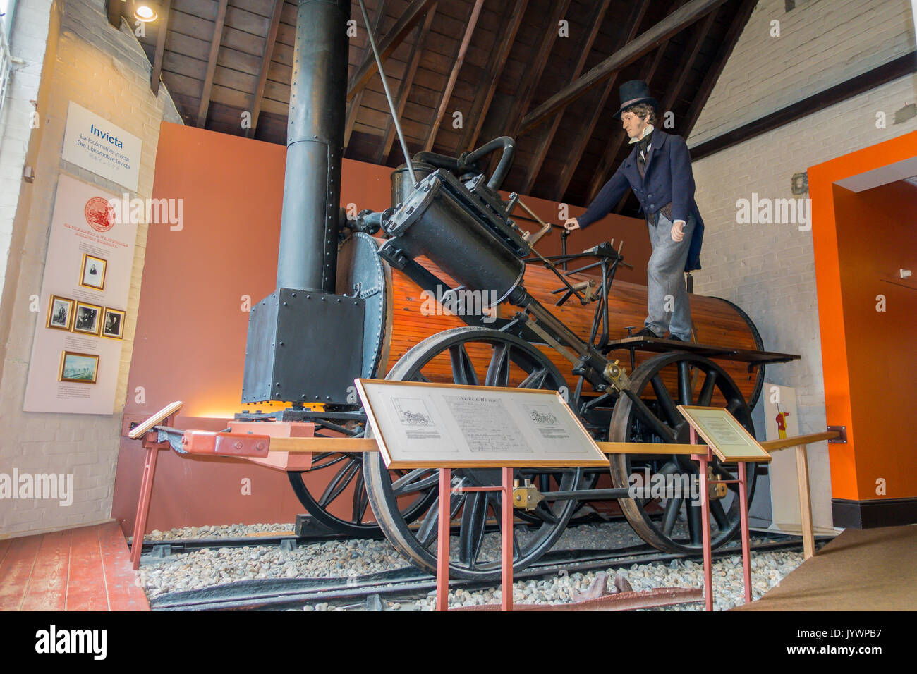 Invicta is a steam locomotive built by Robert Stephenson and Company in ...