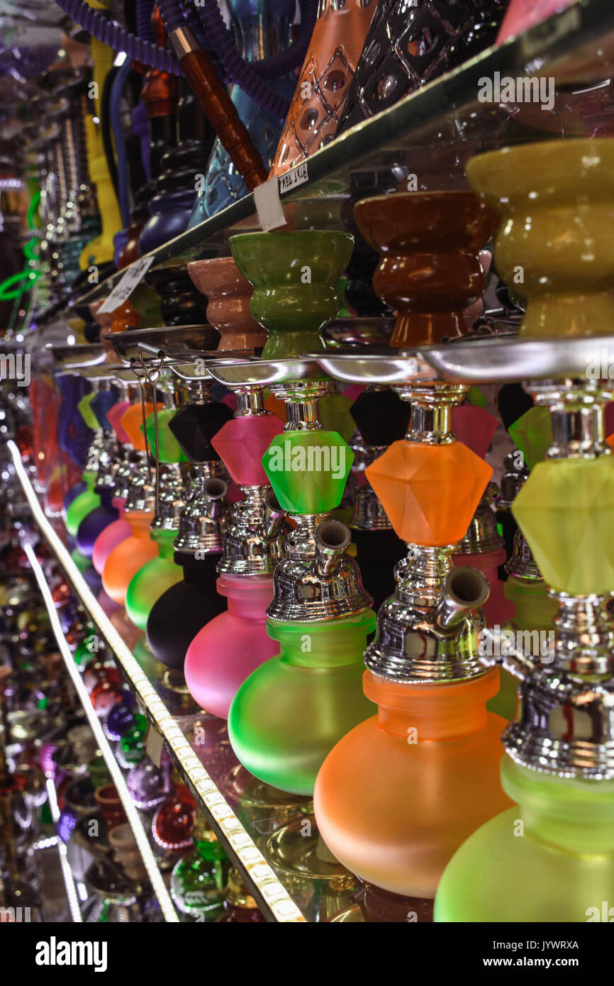 Colorful Water Pipe Display, Athens, Greece Stock Photo - Alamy