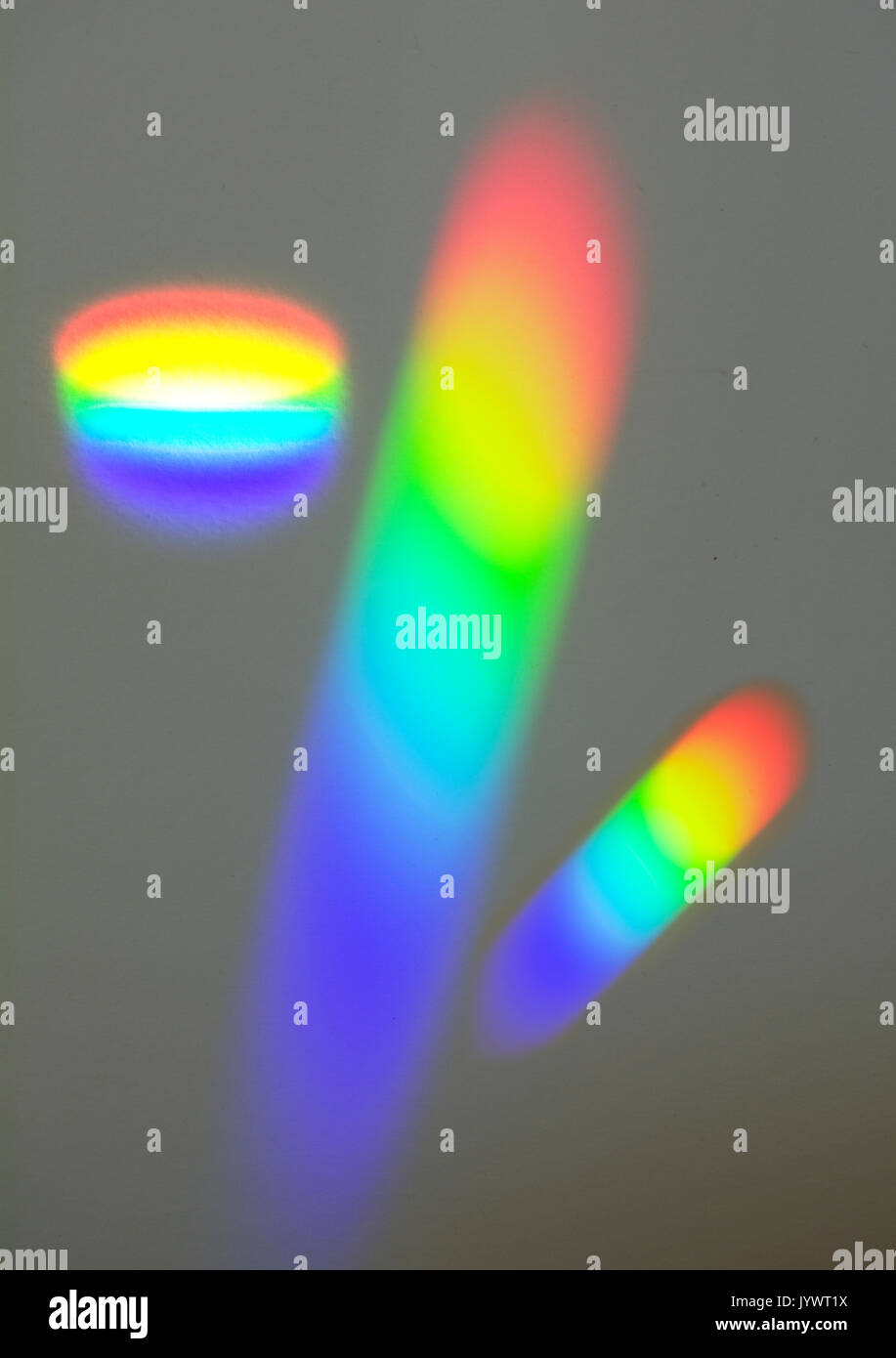 Rainbow and spectrum flashes of colours Stock Photo - Alamy