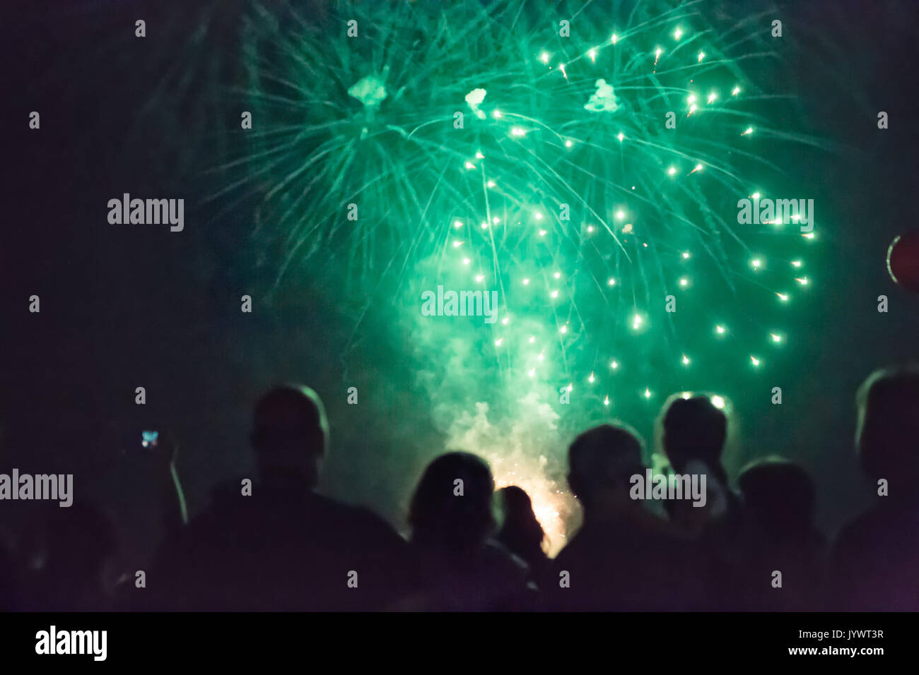 Night festive crowd hi-res stock photography and images - Alamy